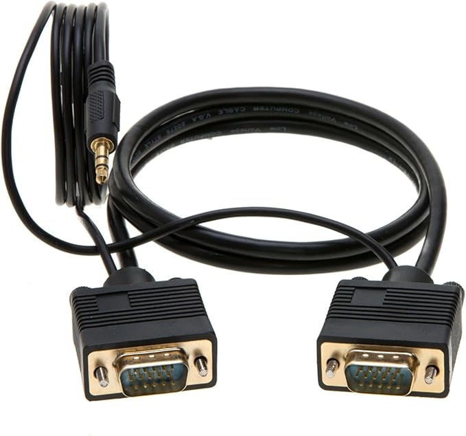 Amazon.com: Cables Direct Online 6FT SVGA + Audio Monitor Cable - Male ...