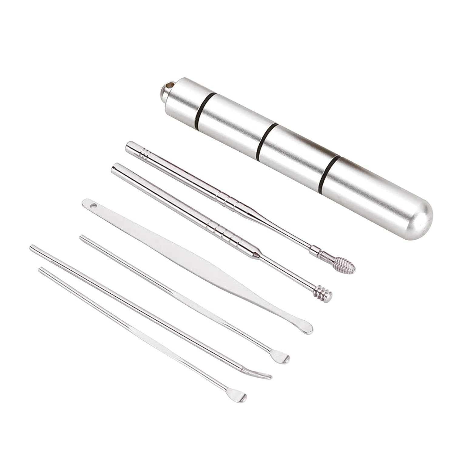 Amazon.com : 6-in-1 Removal Reusable Tools Ear Ear Cleaner Kit Earwax ...