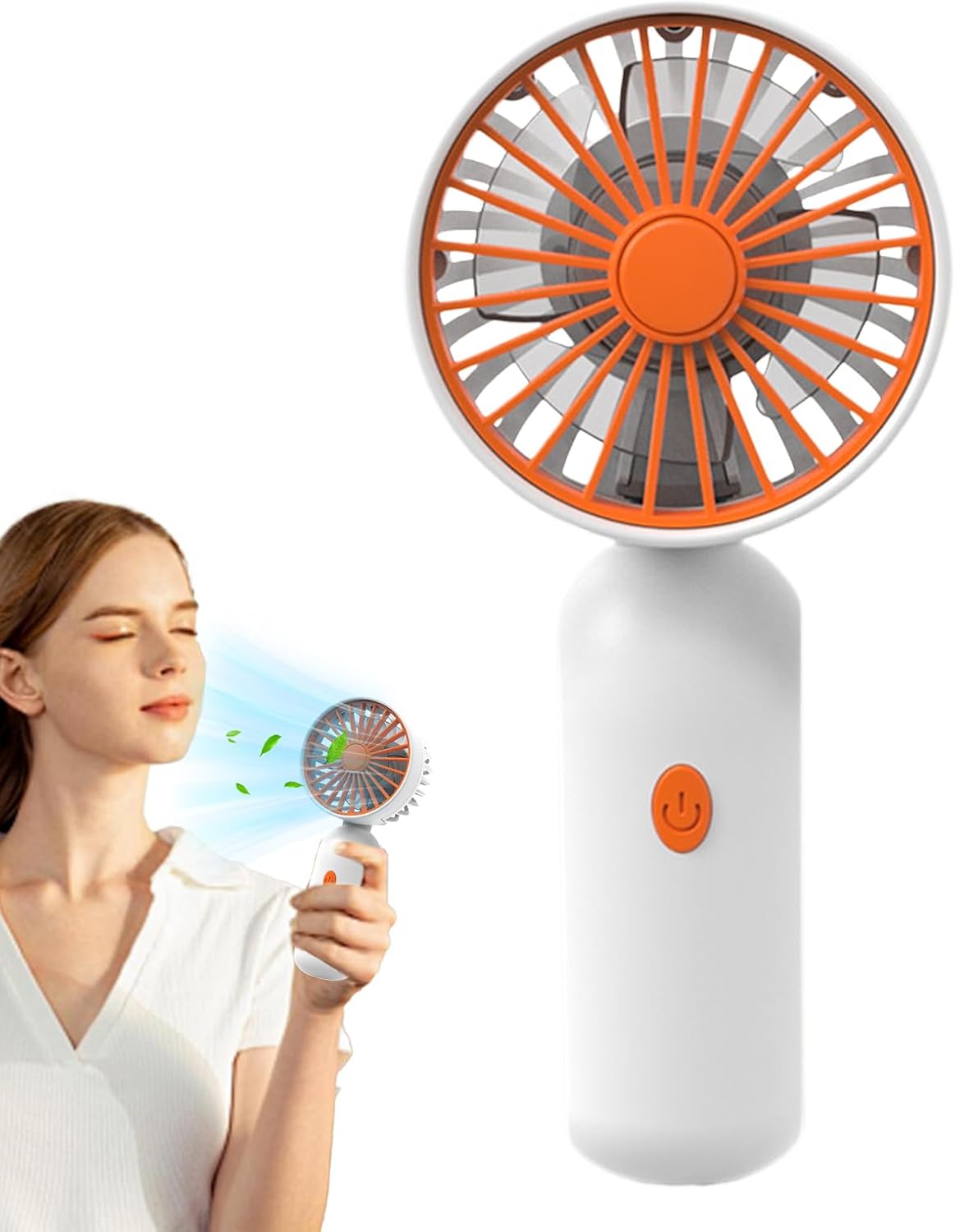 Electric Handheld Fan, USB Rechargeable Portable Handheld Fan with 3 ...