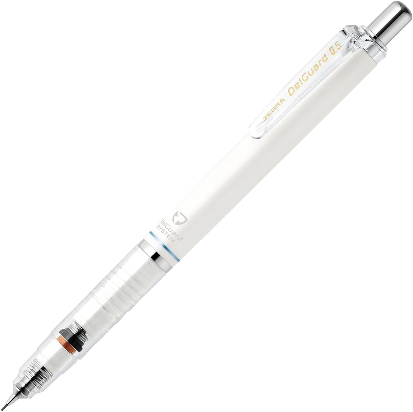 ZEBRA DelGuard 0.5mm Lead Mechanical Pencil, White Body (P-MA85-W ...