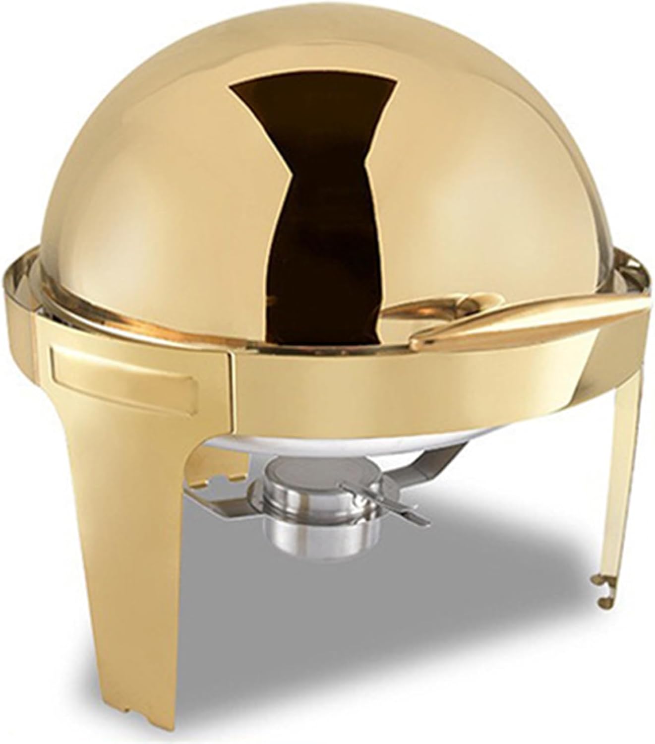 Amazon.com: Stainless steel buffet tray set - 180° silent opening and ...