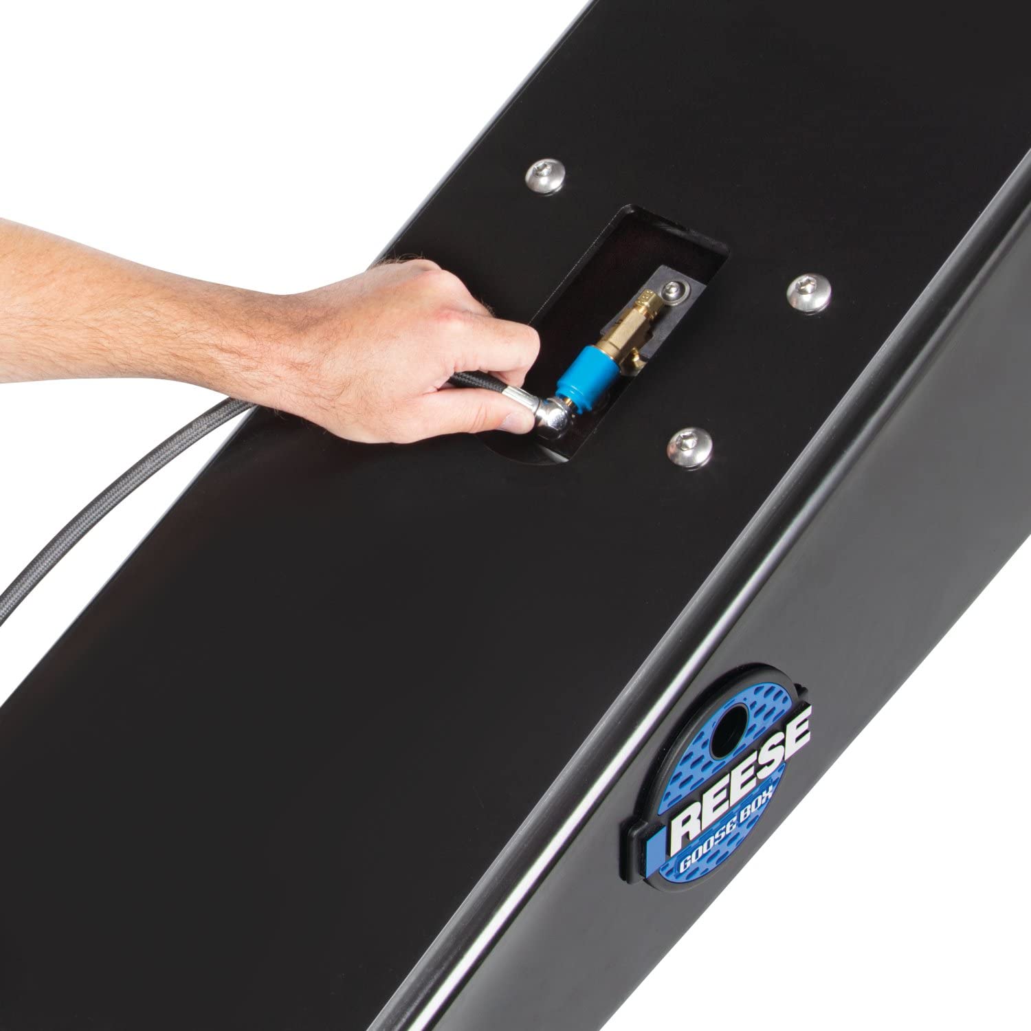 Reese 94920 Goose Box 5th Wheel Pin Box, Air Ride, 20,000 lbs. Capacity ...