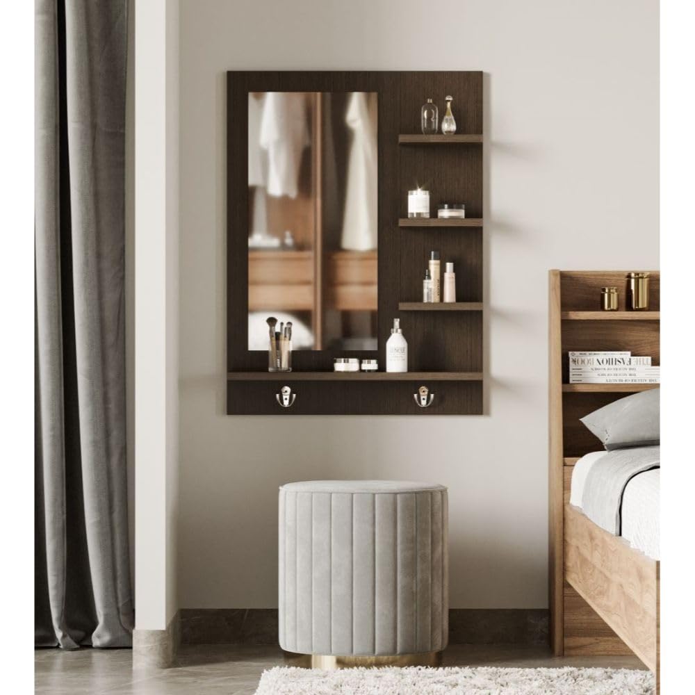 Wakefit Wall Mount Dressing Table with Mirror and Storage | 1 Year ...