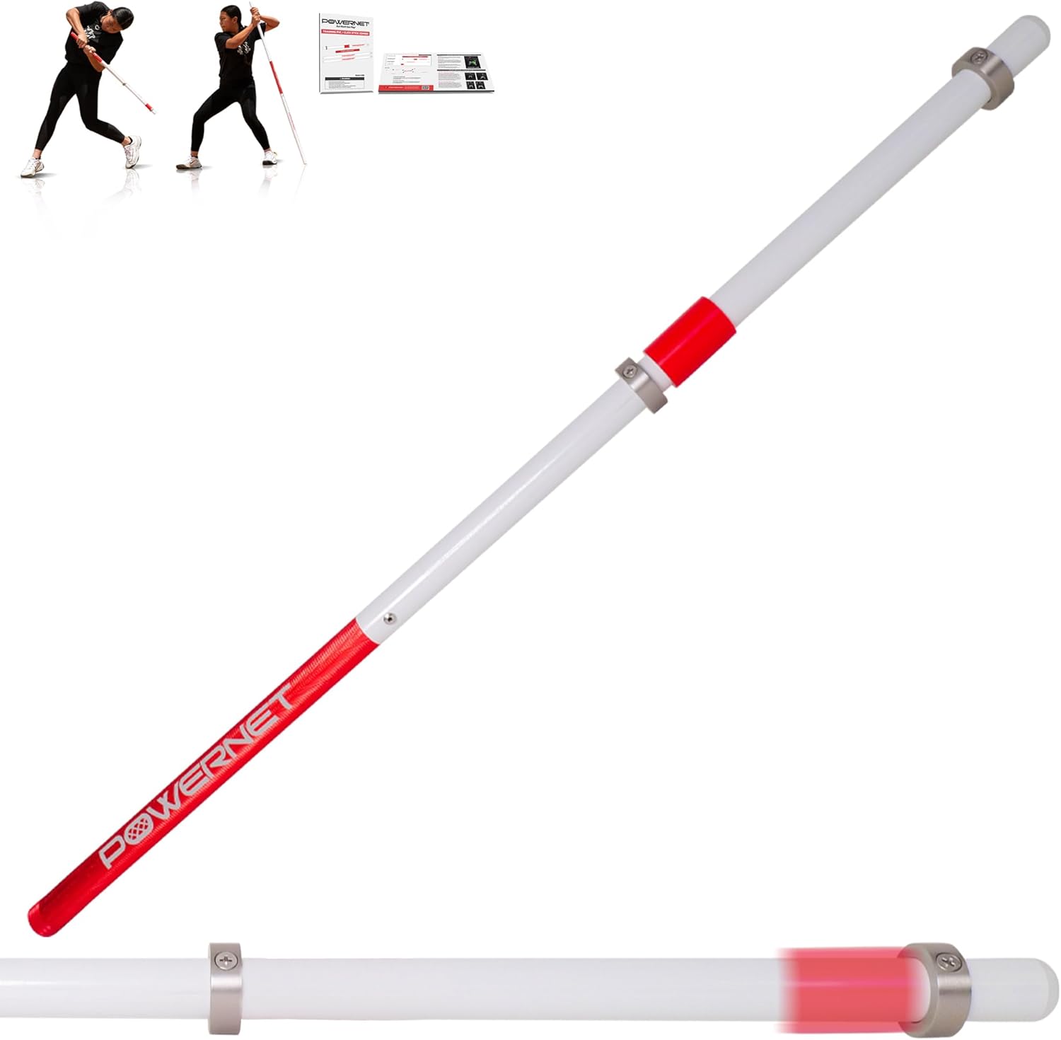 PowerNet Combo de PVC/Click Stick Baseball Swing Trainer | Accesorios ...