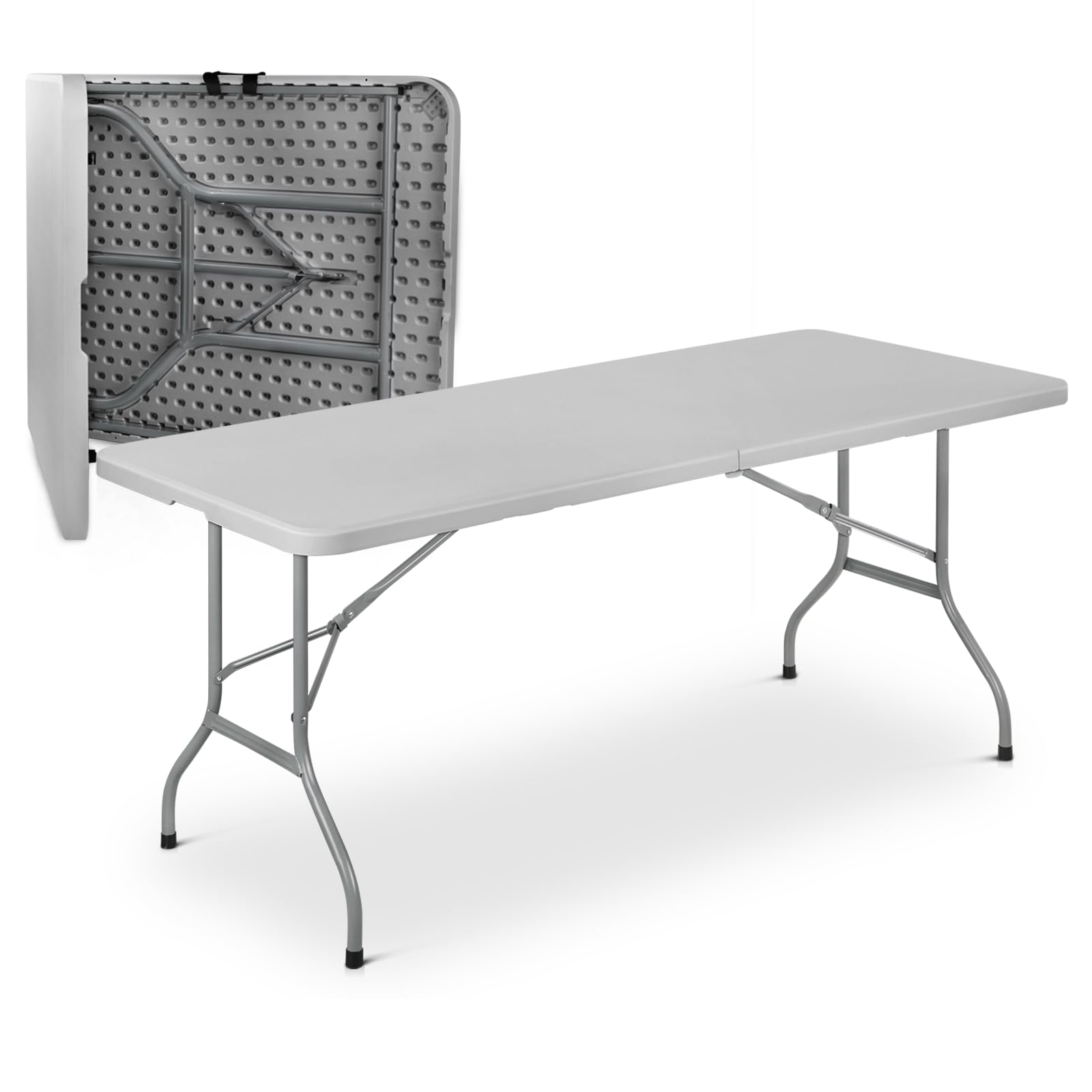 Amazon.com: Athena Collection 6ft Square Folding Table, Indoor Outdoor ...