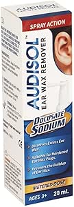 Audisol D Docusate Sodium Ear Wax Remover 20 ml, 20 milliliters : Amazon.com.au: Health ...