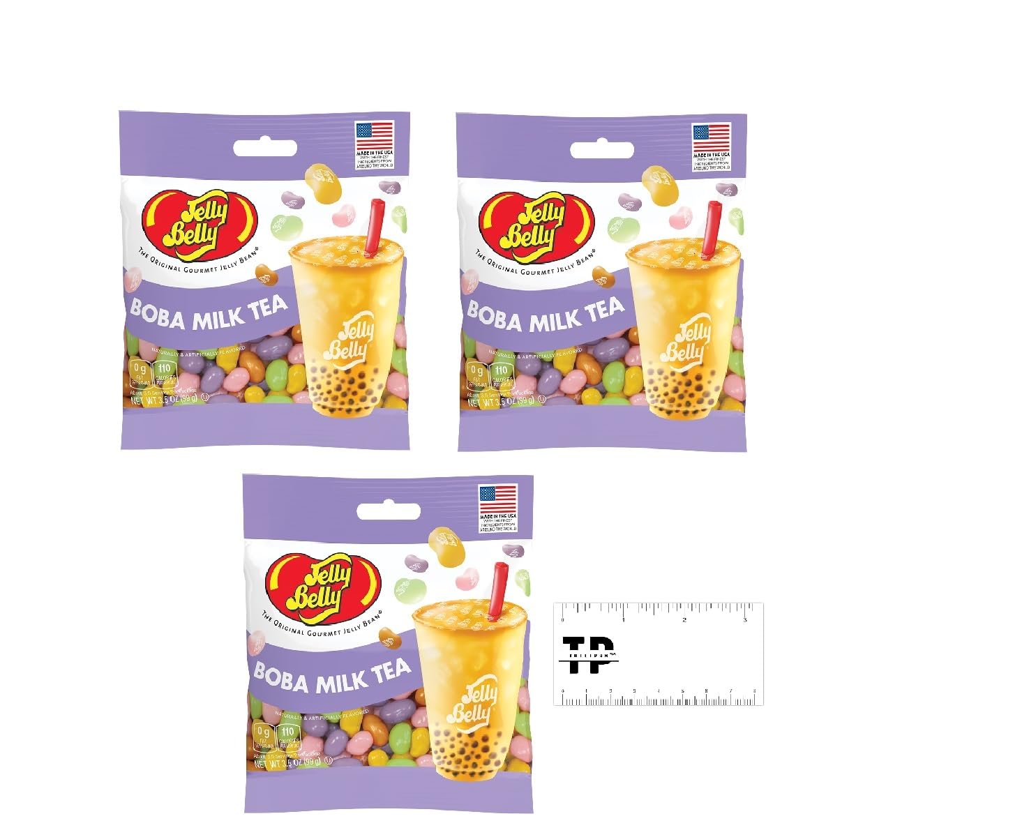 Amazon.com : Jelly Belly Boba Milk Tea 3-Pack | 5 Unique Flavor Jelly ...