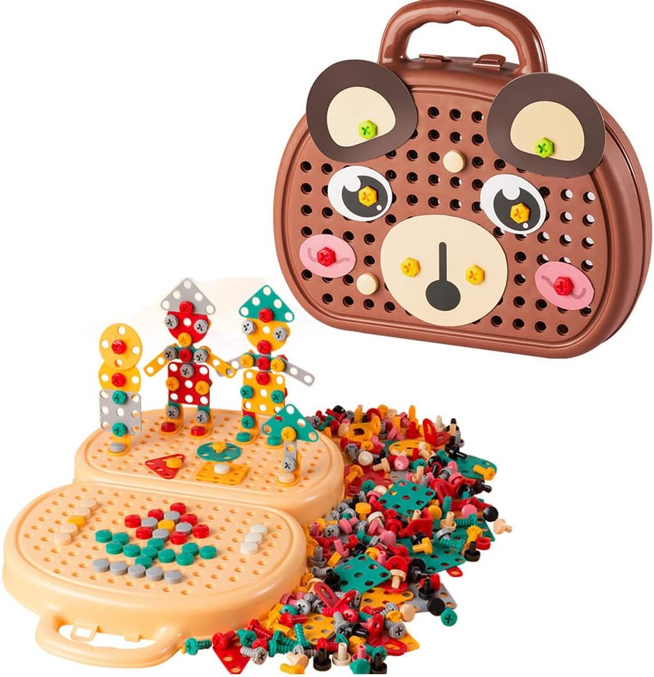 2 Pcs Creativity Tool Box, 2023 New Kids Drill and Screw Set, Premium ...