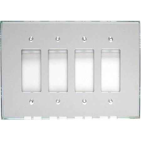 GlassAlike Five Gang Decora Acrylic Mirror Switch Plate - - Amazon.com