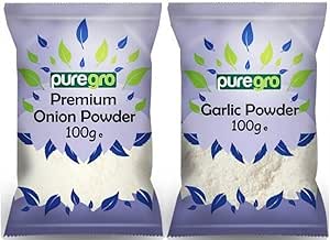 Puregro Seasoning Combo Pack of Garlic & Onion Powder 100g ¦ Twin Pack ...