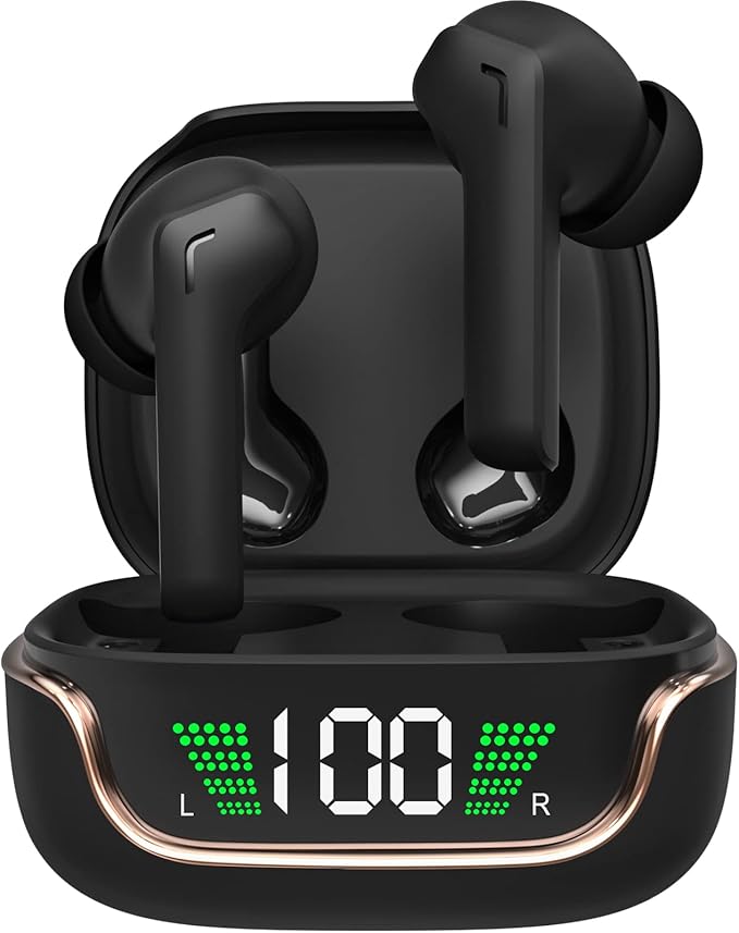 TONOMO Bluetooth Headphones, Bluetooth 5.3 ENC Noise Cancellation In ...