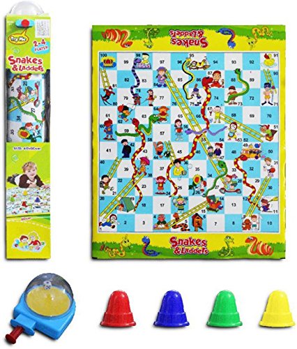 Buy Snakes & Ladders Play Mat Board Game by Akshat | Snakes & ladders ...