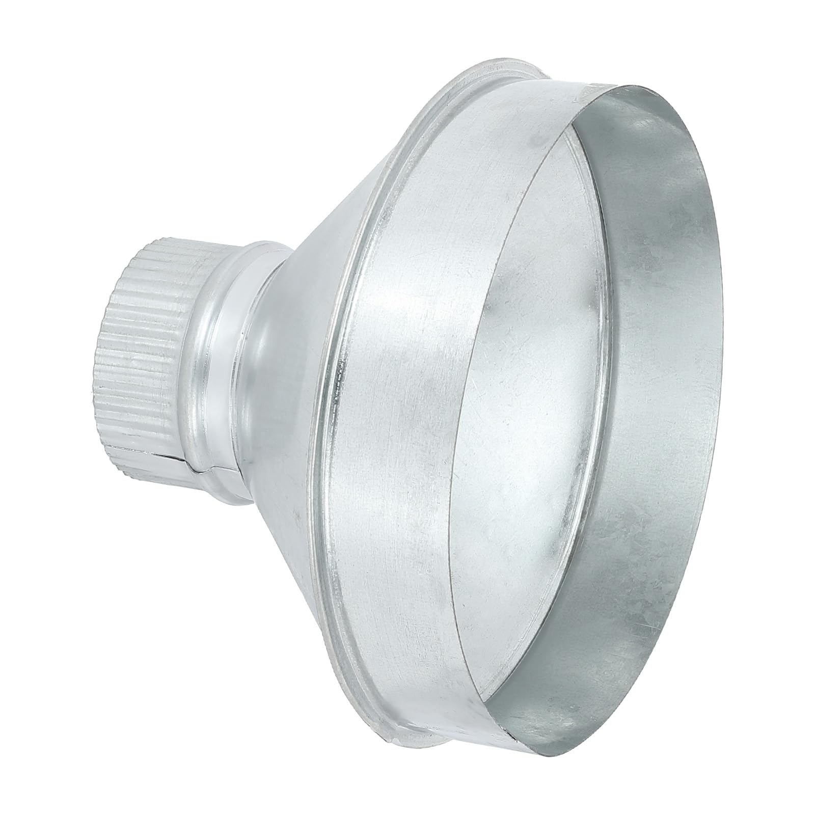 PATIKIL 8 Inch to 3 Inch Duct Reducer, Galvanized Steel Round Air Duct ...