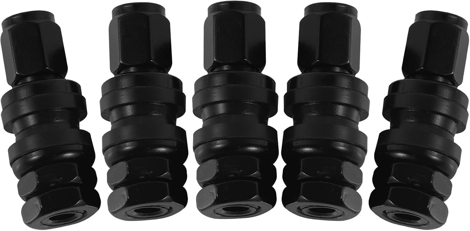 Amazon.com: ST shengtuo TR33E/VS33 Black Tubeless Metal Clamp-in Valve ...