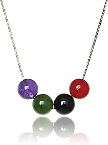 Amazon.com: Vollenkor 4 Healing Crystals Green Jade, Purple Amethyst ...