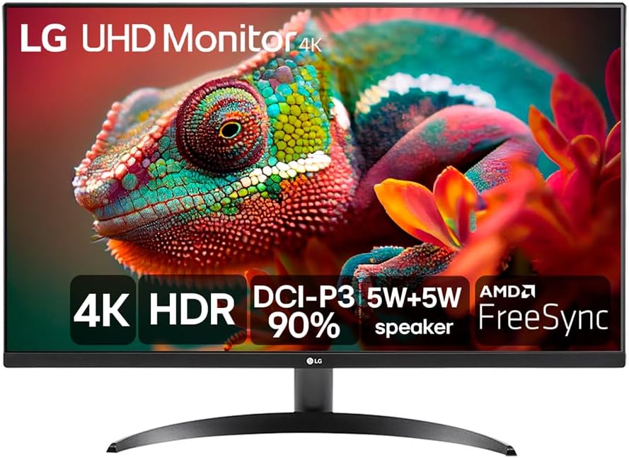 Monitor LG UHD 4K - Tela de 32", 4K, DCI-P3 90%, HDMI, Display Port ...
