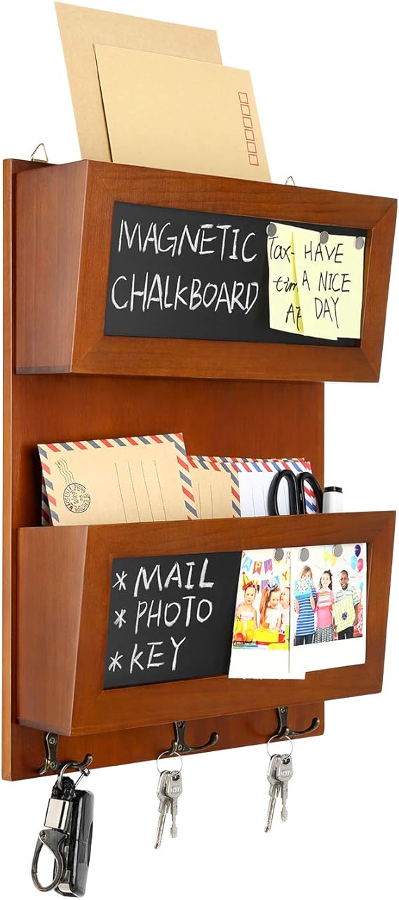Amazon.com: Magicfly Mail Holder, Mail Organizer Wall Mount with ...