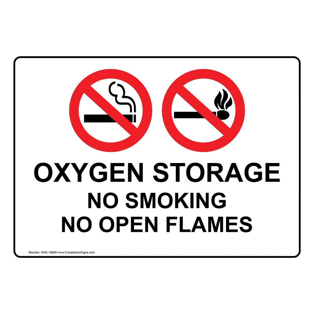 Oxygen Storage Signs