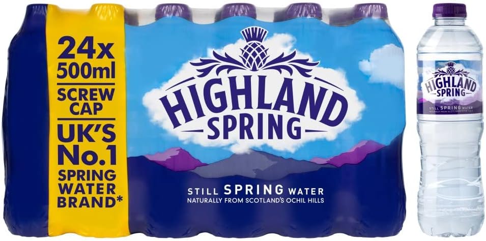 Highland Spring Still Spring Water, 24 x 500ml : Amazon.co.uk: Grocery