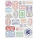 Amazon.com: Passport Stamp Sticker Sheets (480 Stickers) : Toys & Games