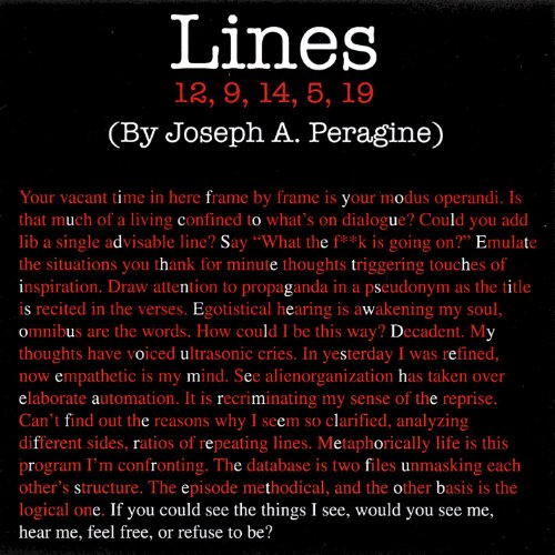 Amazon.com: Lines 12,9,14,5,19 : Joseph A. Peragine: Digital Music
