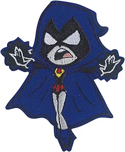 Amazon.com: C&D Visionary Teen Titans Go Raven Patch, Blue, Grey, Black