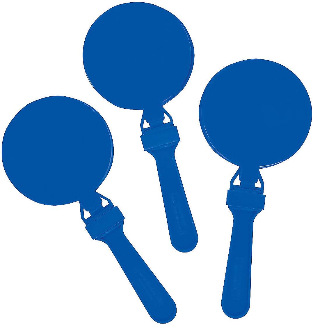 Amazon.com: Fun Express Blue Round Clapper Noisemakers - Vibrant Toys ...