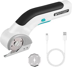 Cordless Electric Scissors,Rechargeable Cardboard Cutter with 2 ...