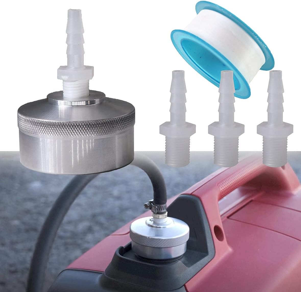 Amazon.com: Metal Fuel Gas Cap with Seal and Elbow for Extended Run ...