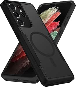 Amazon.com: Teayoha for Samsung Galaxy S21 Ultra Case,[Compatible with Magsafe] [Military Grade ...
