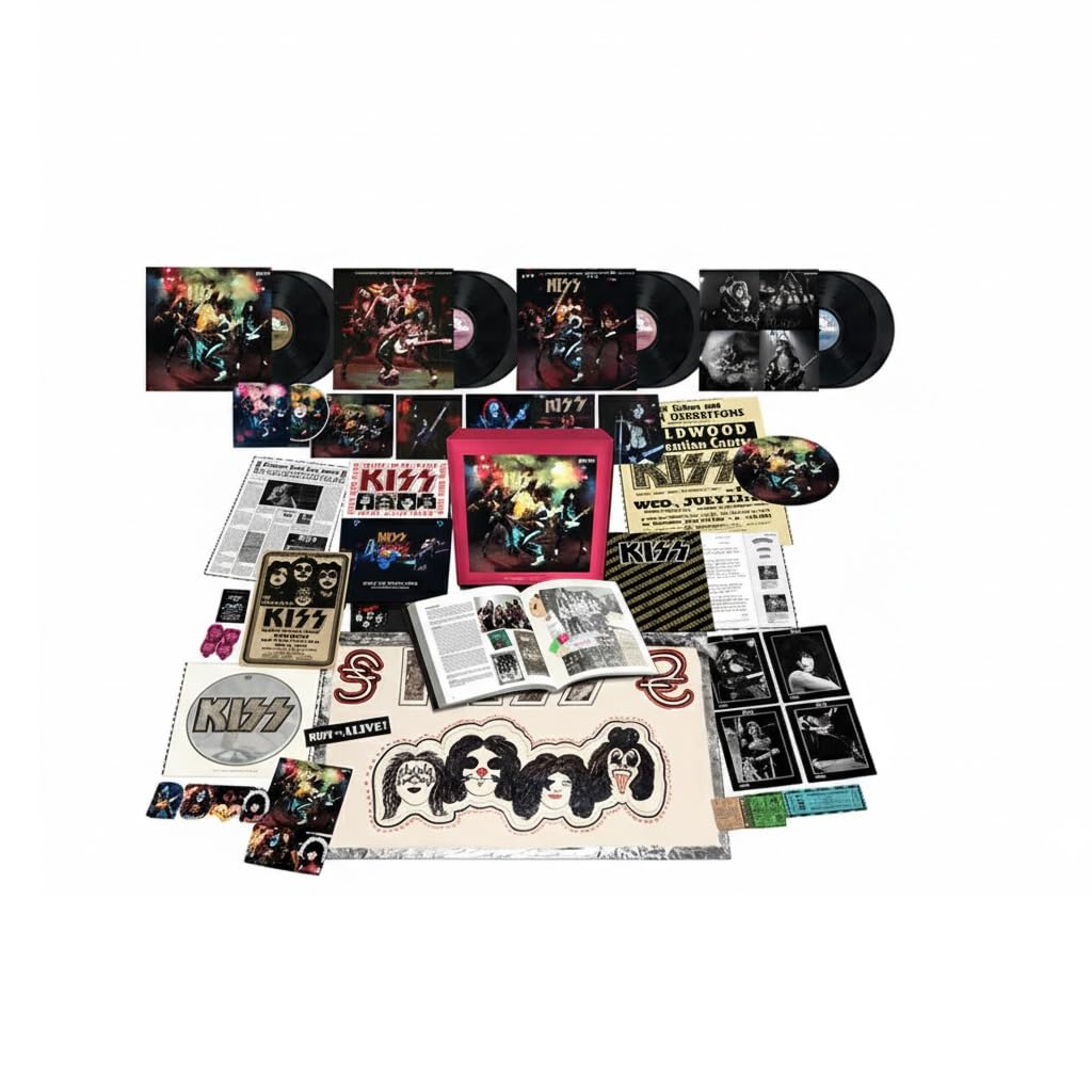 Amazon.com: KISS Alive! 50th Anniversary Super Deluxe Edition, 8LP Blu ...