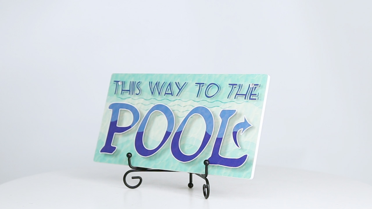 Watch Putuo Decor Swimming Pool Sign, Outdoor Pool Decor - This Way to ...