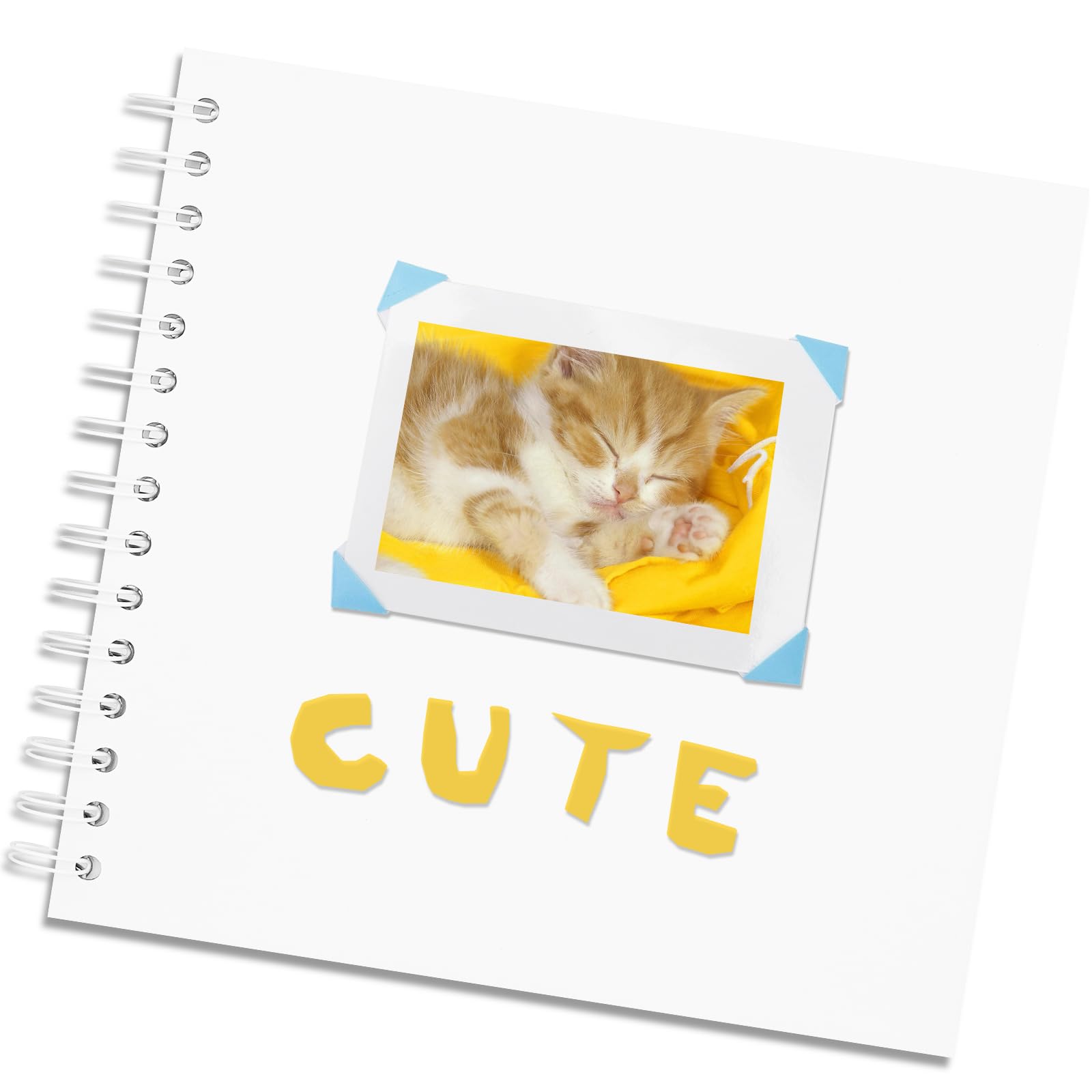 Vienrose 18 x 18 cm Scrapbook 40 Pages Photo Album, Hard Cover Kraft ...