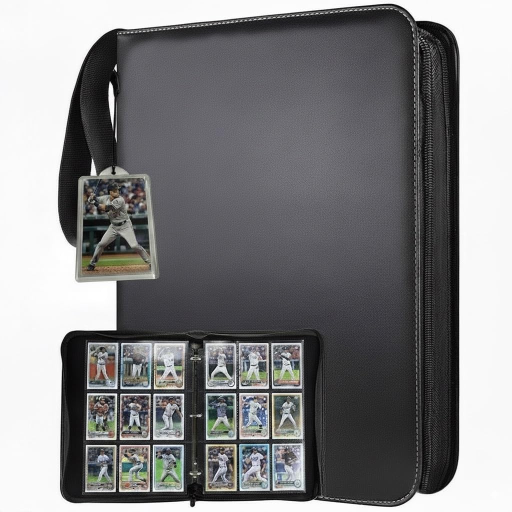 Amazon.com: Baseball Card Binder 9 Pocket, 1080 Pockets Trading Card ...