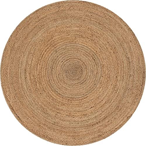 Amazon.com: Handmade Boho Charm Farmhouse Jute Area Rug - 2' Round ...