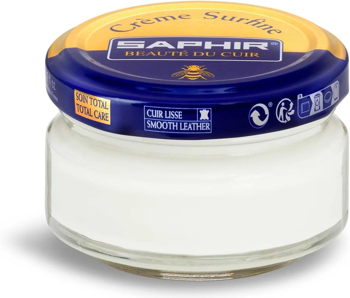 Saphir Luxury Shoe Care and Shoe Polish Cream (White), 50 ml : Amazon ...