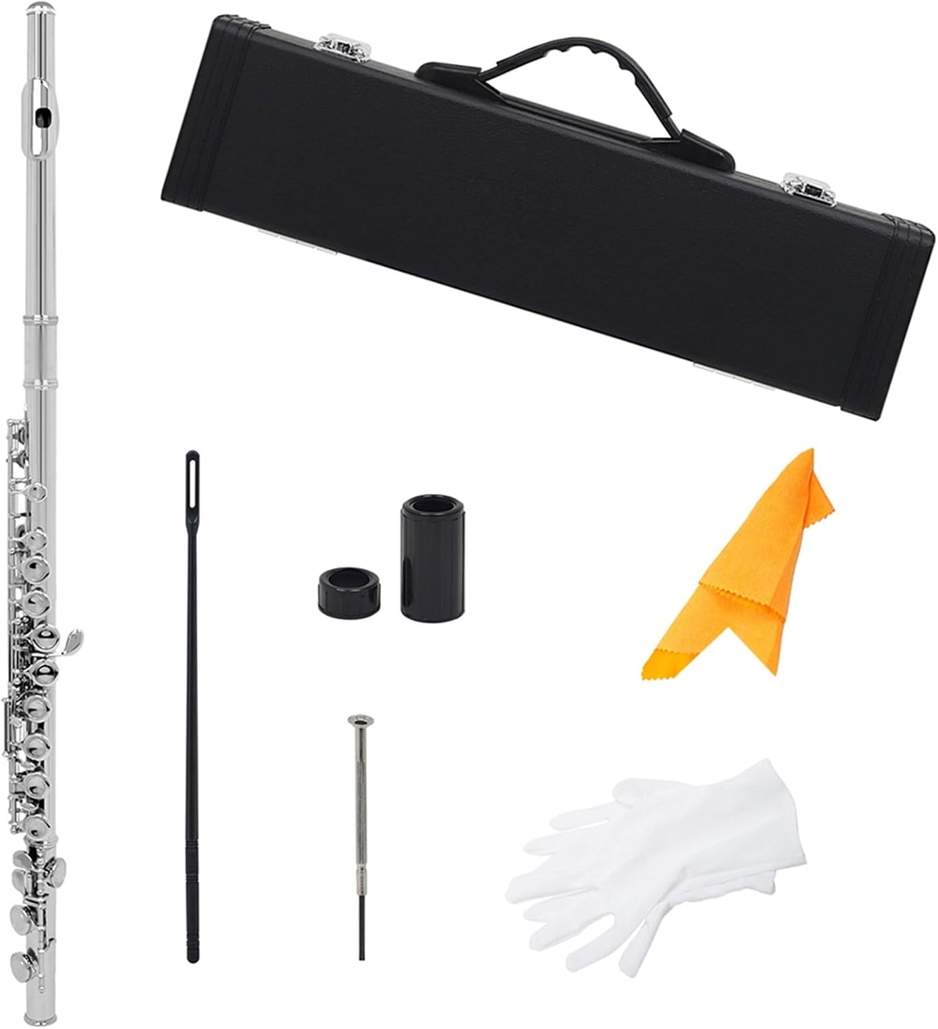 Amazon.com - AULYTE Flute 16 Closed Open Holes C Key Professional ...