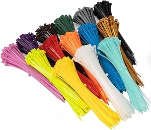 Armpow 1400 PCS 2.5x100mm Colored Zip Ties Multi-Purpose Self-Locking ...