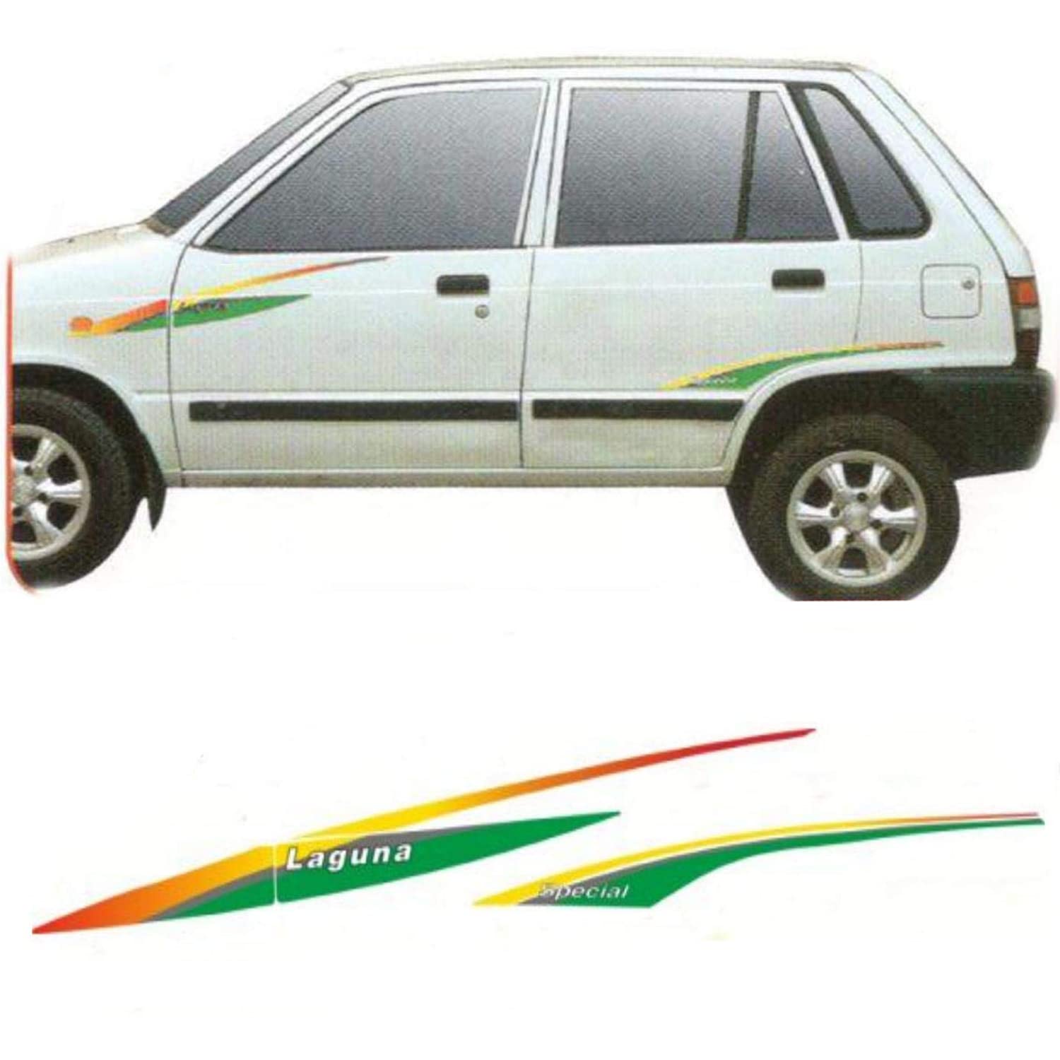 CAR SAAZ Car Body Graphic Stickers for Both Sides Compatible with Alto ...