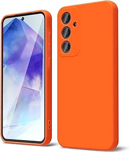 Amazon.com: oakxco for Samsung Galaxy A55 5G Phone Case Liquid Silicone, Cute Thin Slim Grip ...
