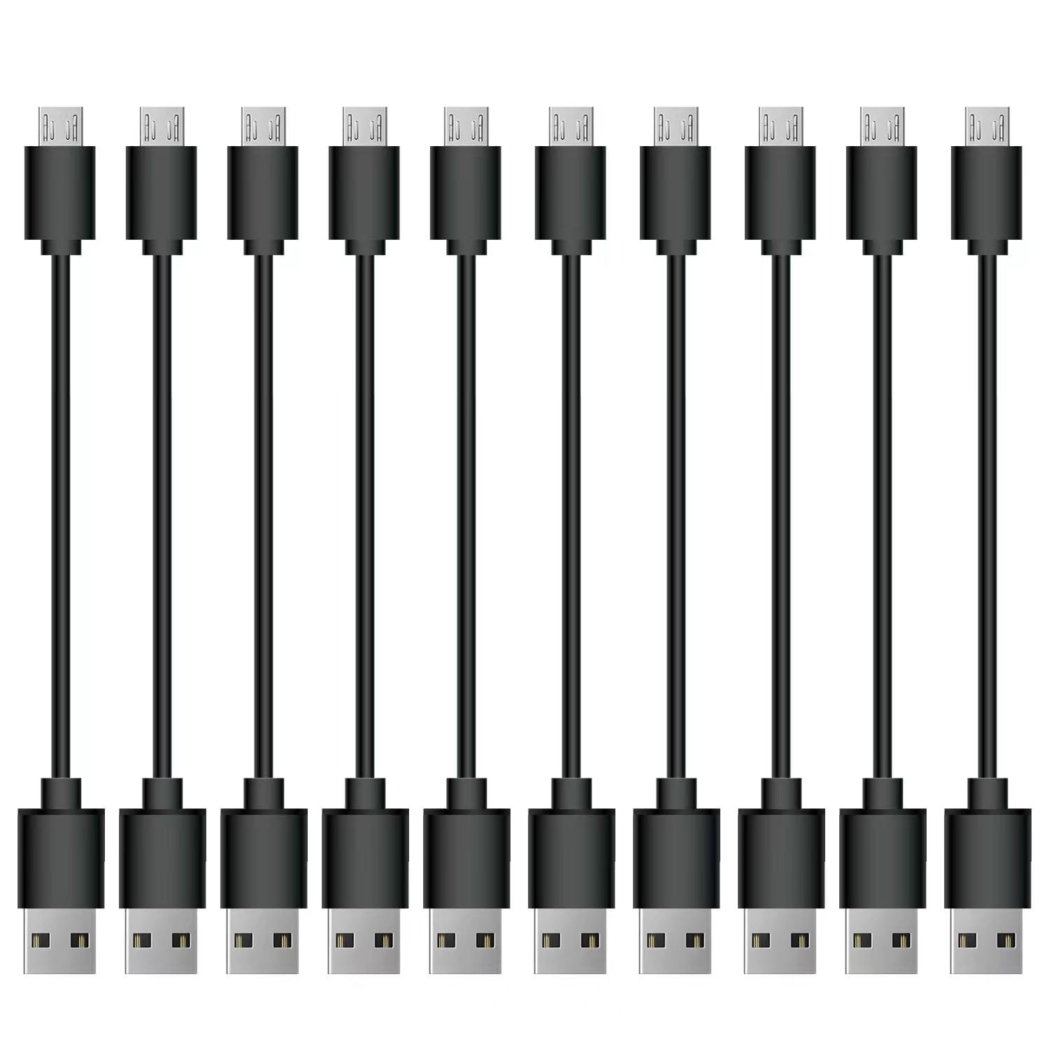 Amazon.com: AGIPAXX Short Micro USB Cable,10 Pack 0.5FT USB 2.0 Cables ...