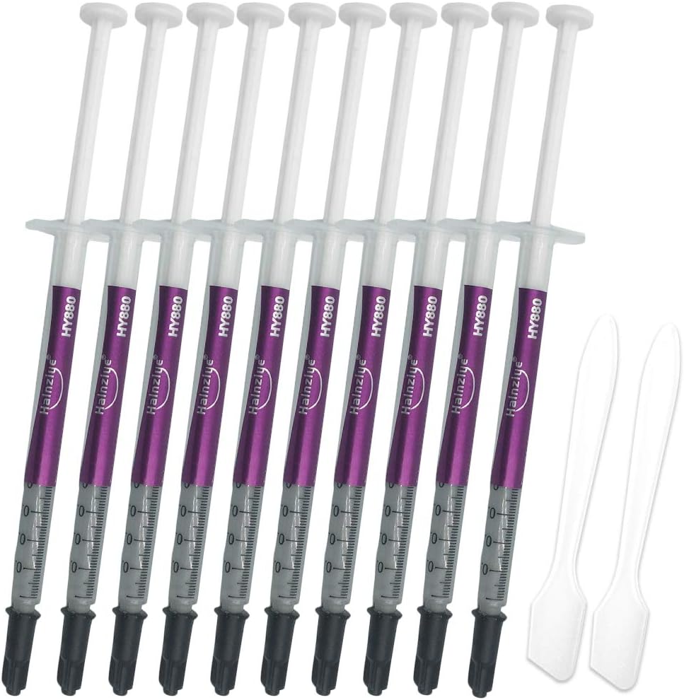 10 Pack Thermal Paste Kit (5.15 W/MK 1 G/Pcs), High Performance CPU ...