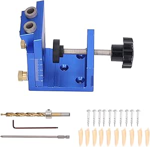 Xnferty Pocket Hole Jig Kit Dowel Drill Joinery Screw Kit Woodwork ...