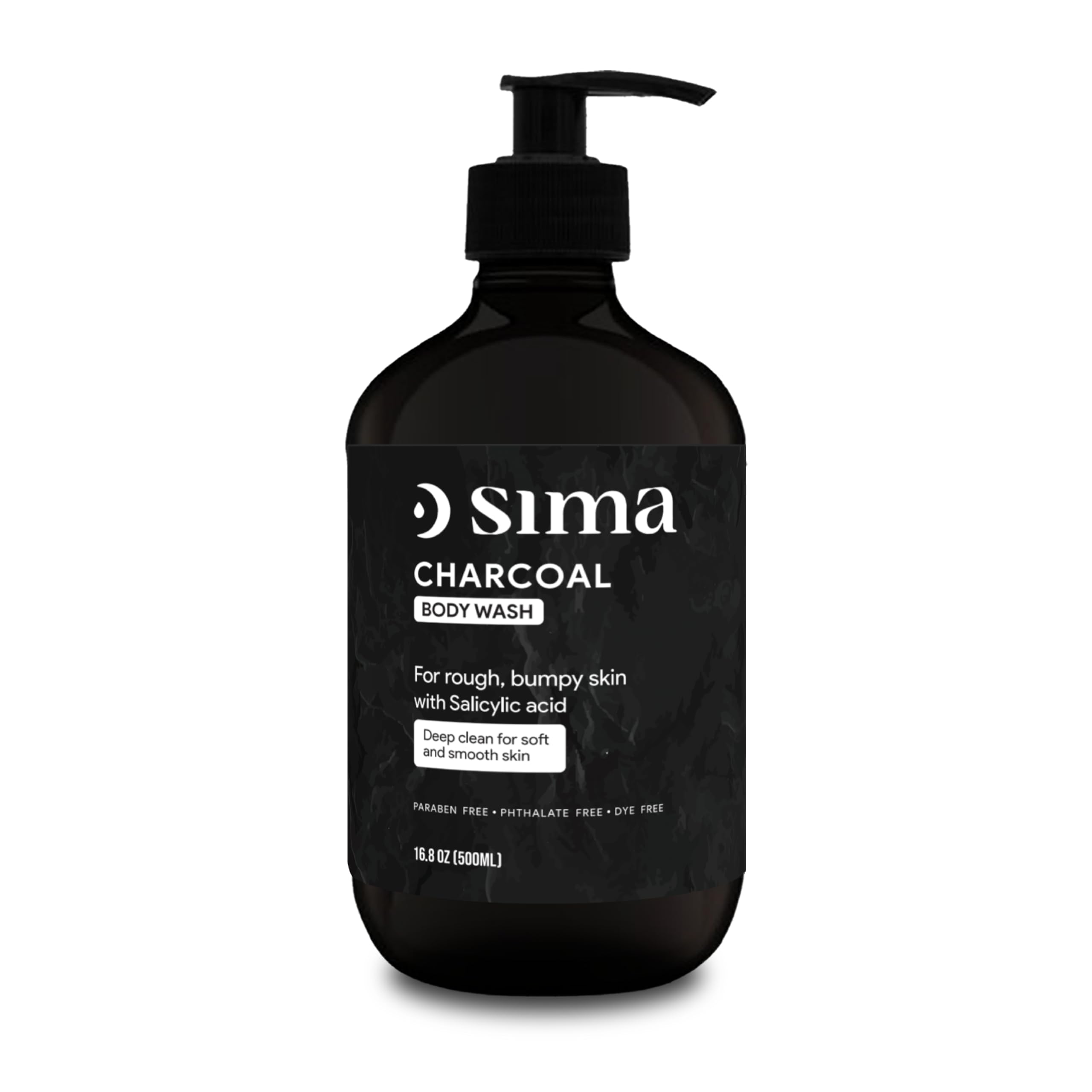 Amazon.com : Sima - Charcoal Gentle Body Wash 500ml - With actrivated ...