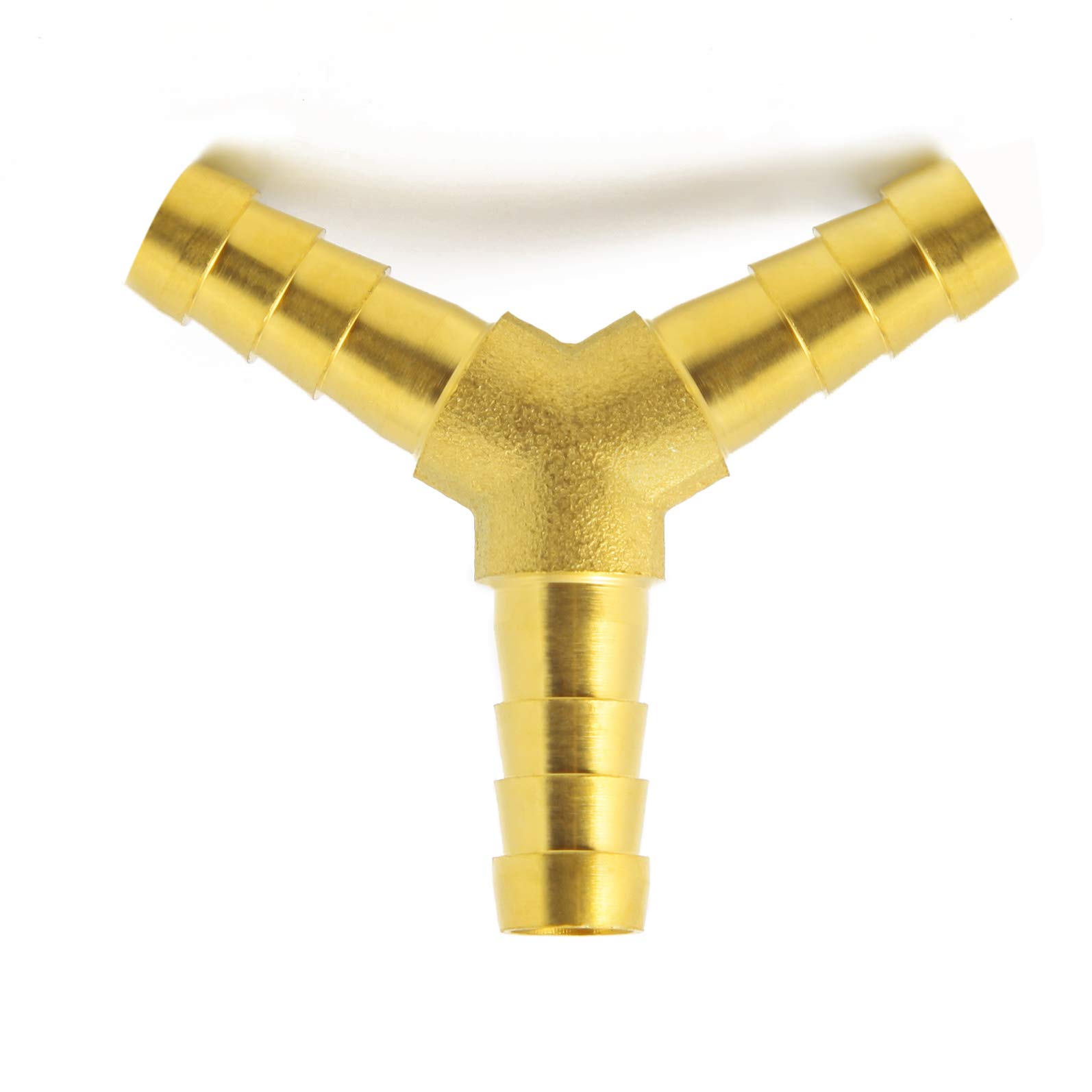 Snapklik.com : Brass 5/8" Hose Barb 3 Way Wye Y Shape Barbed Splitter ...