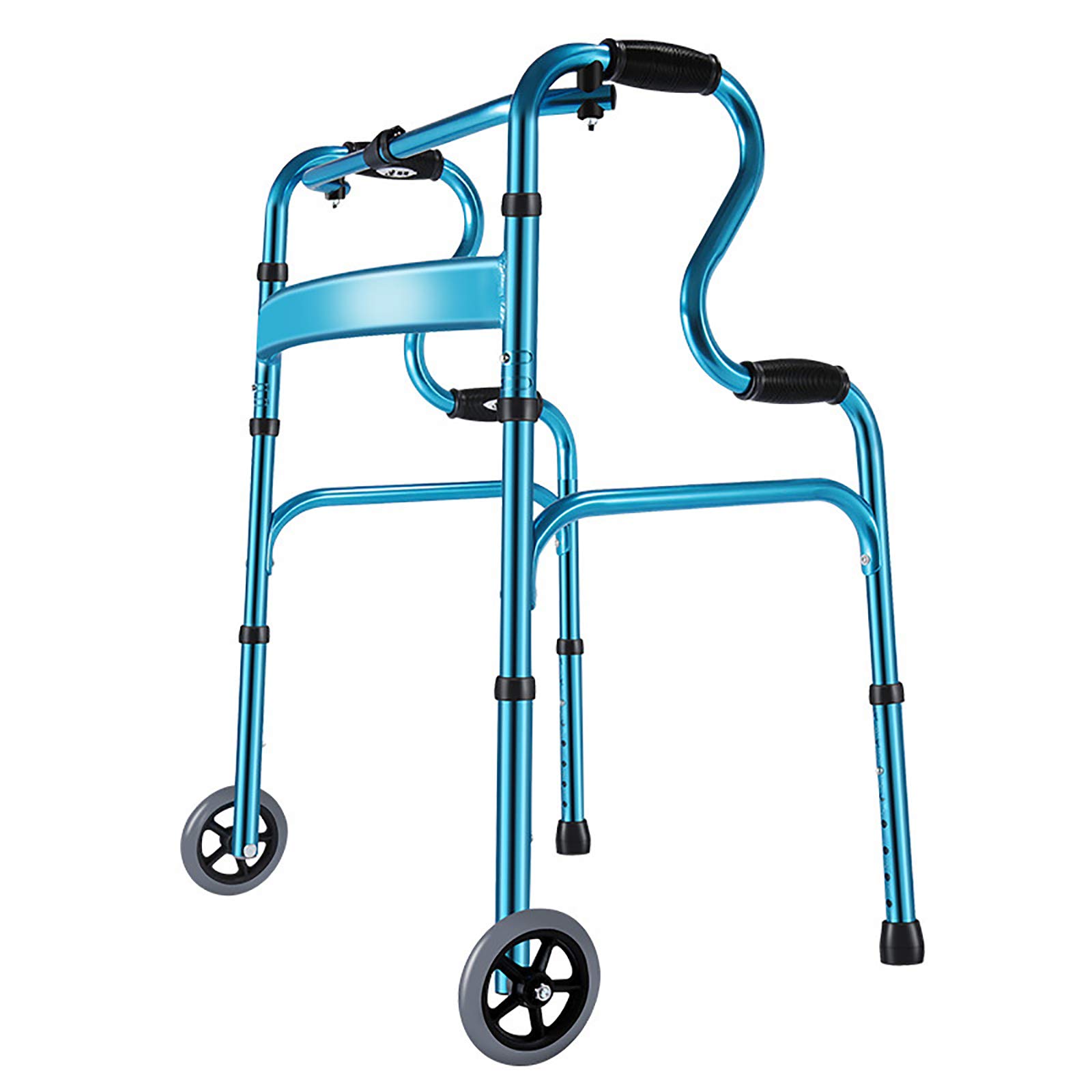Buy Walking Frame with Wheels, Height Adjustable Rollator Walker ...