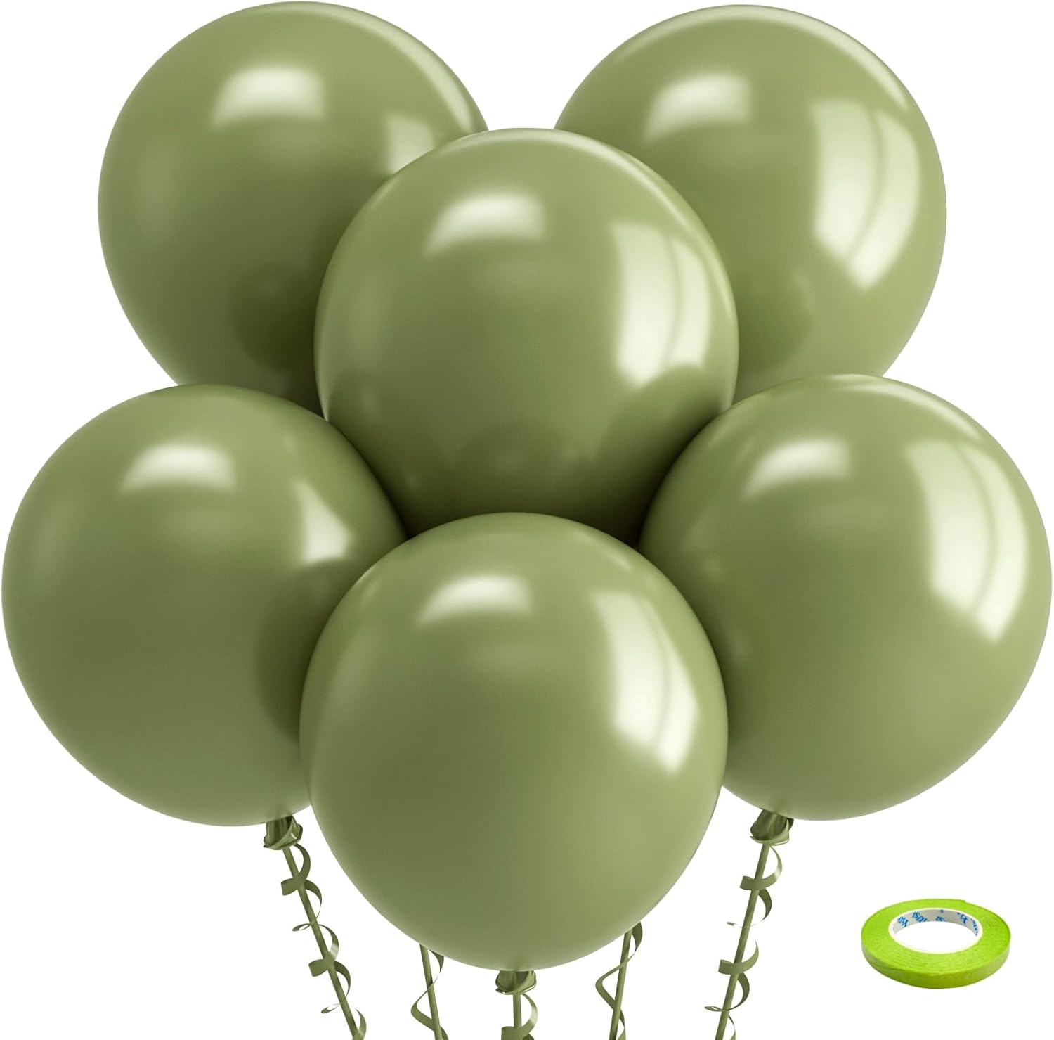 Amazon.com: Bezente Sage Green Balloons 18 Inch - 30 Pack Large Thick ...