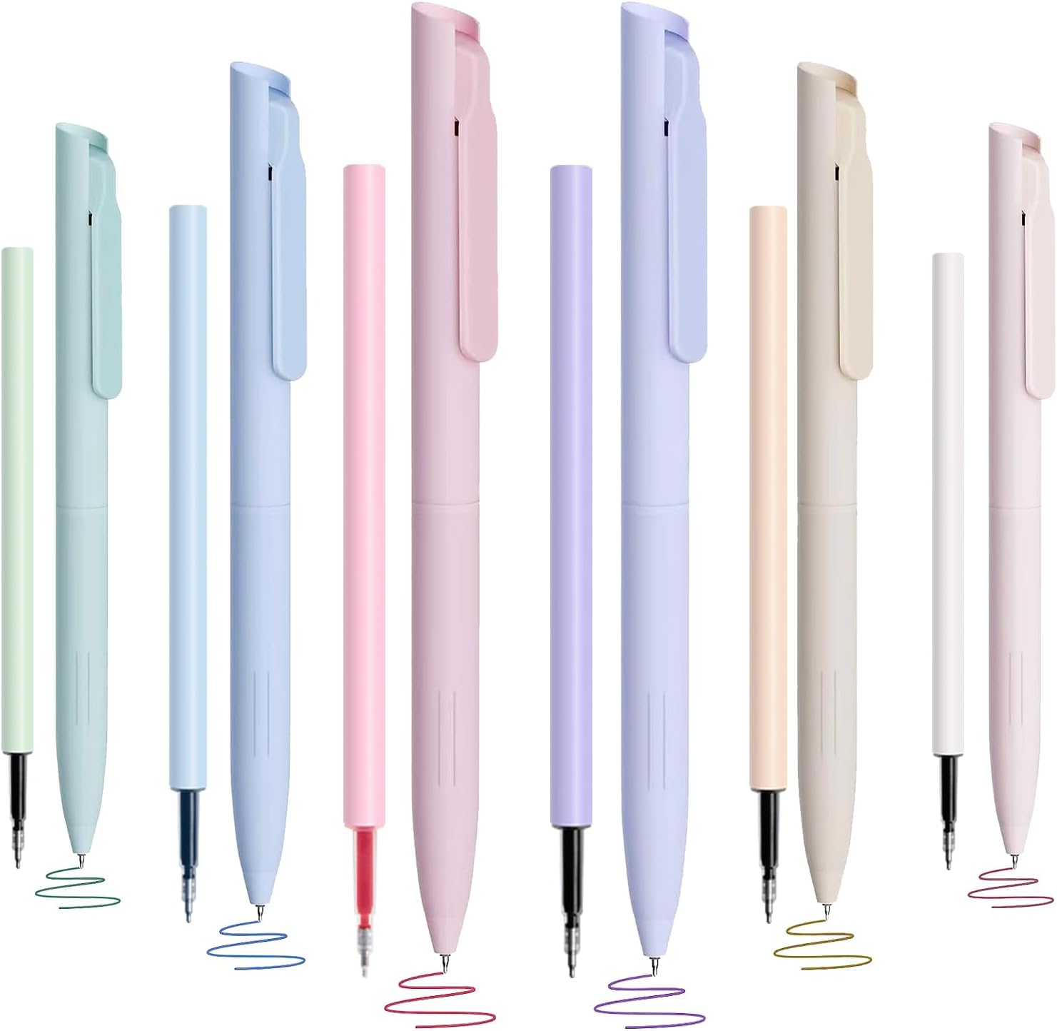 Amazon.com: Bewudy 12 Pcs Christmas Pen Gel Ink Pen, Xmas Cartoon Cute ...