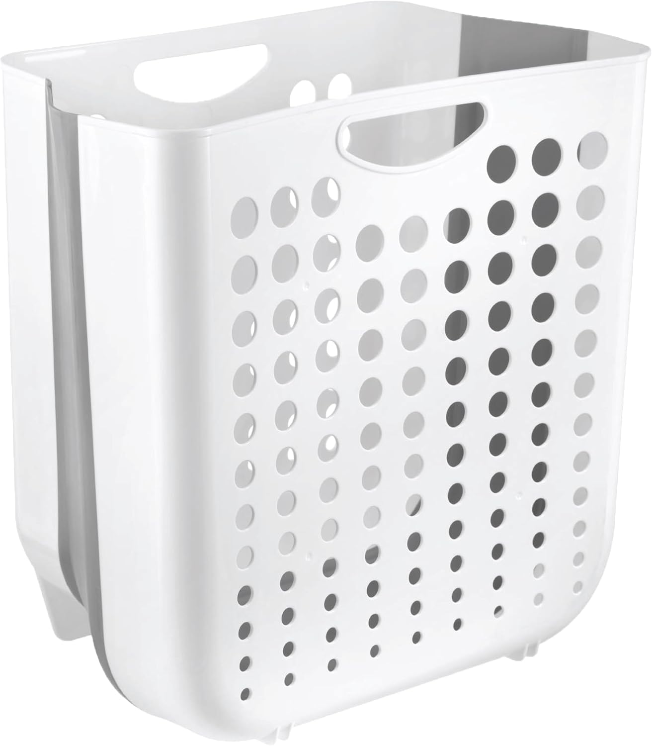 HOMESHOPA Collapsible Slim Laundry Basket, 18 Litre Space Saving Wall ...