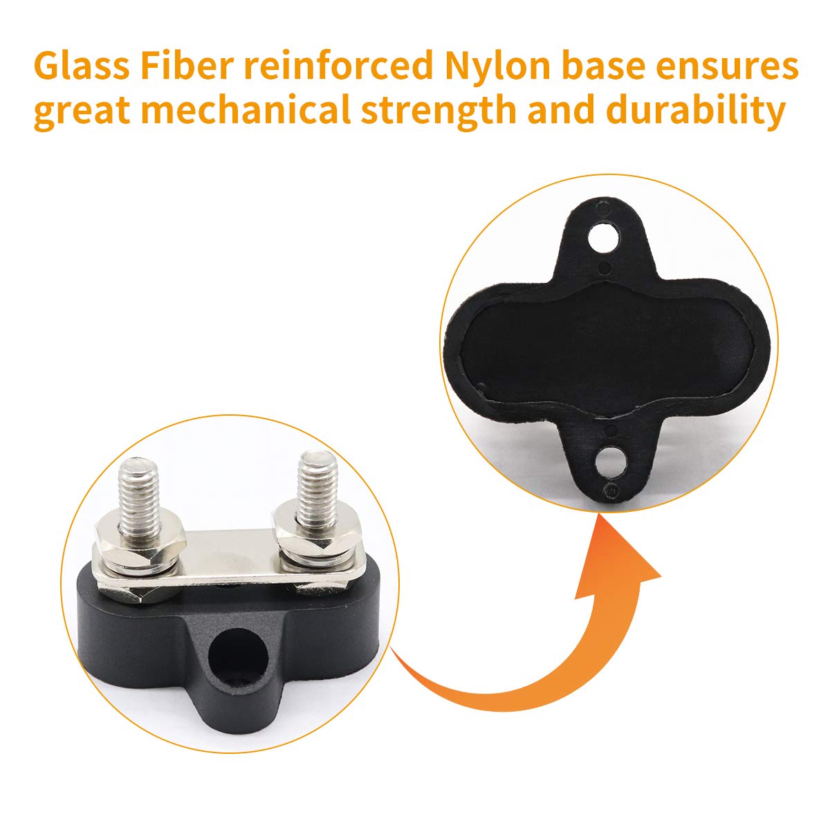 Snapklik.com : Heart Horse Dual Stud Power Ground Junction Block 2 ...